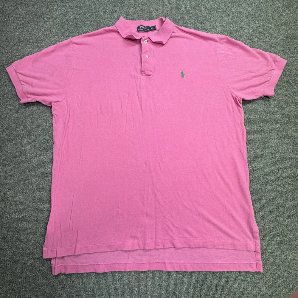 Polo Ralph Lauren | Shirts | Polo Ralph Lauren Polo Mens Xxl Pink Pique ...